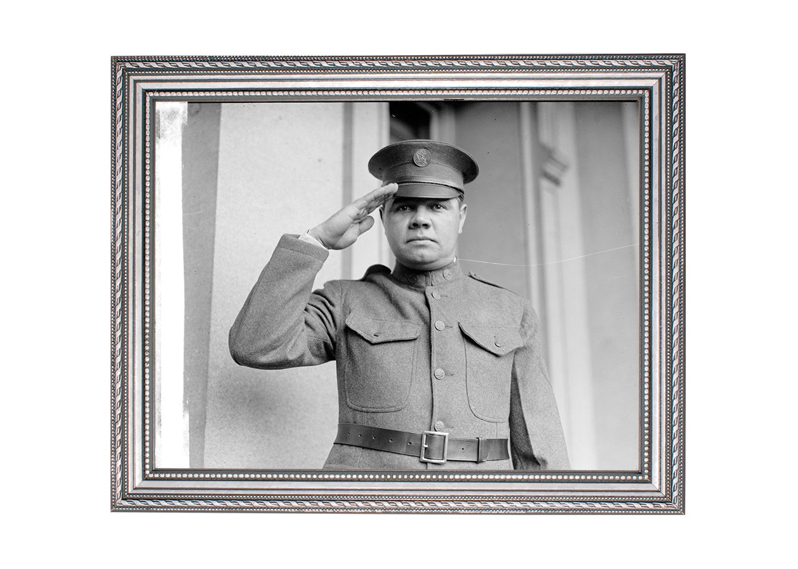 Babe Ruth in Military Uniform 1924 Vintage Historical | Etsy