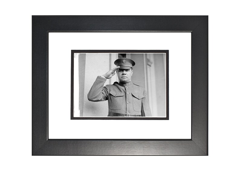 Babe Ruth in Military Uniform 1924 Vintage Historical | Etsy