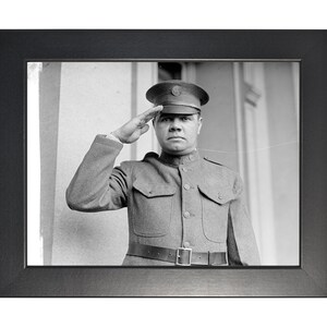 Babe Ruth in Military Uniform - 1924 - Vintage Historical Photo - Etsy