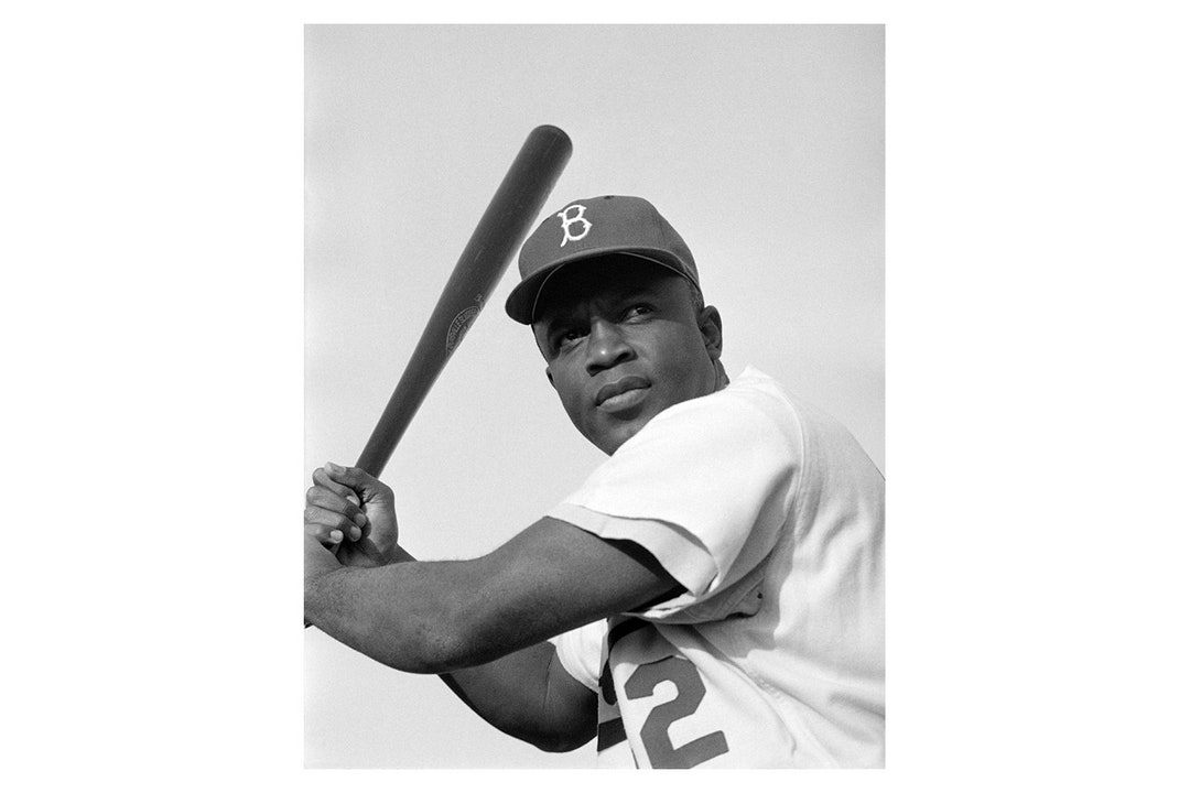 Jackie Robinson - 1954 - Vintage Historical Print - Etsy