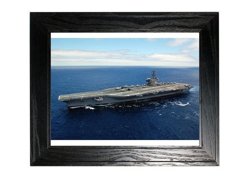 USS Ronald Reagan Aircraft Carrier (CVN-76) - 2005 - Vintage Historical ...