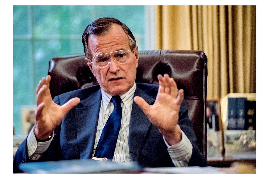 President George H.W. Bush - 1989 - Vintage Historical Photo - Etsy