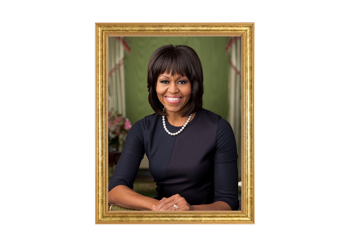 Official Portrait of First Lady Michelle Obama - 2013 - Vintage ...