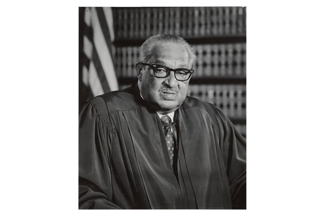 Justice Thurgood Marshall - 1976 - Vintage Historical Print - Etsy