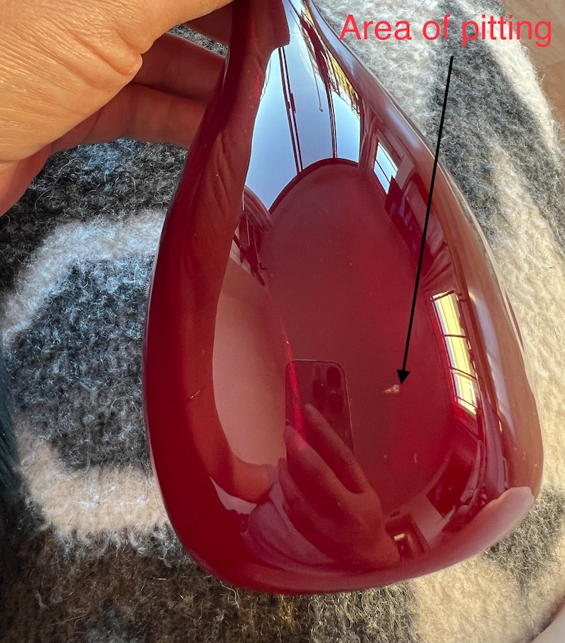Large Antique Ruby Red Opaque Blown Glass Silver Cologne Perfume Bottle ...