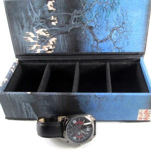 Watch Box Japanese Print by Hiroshige, Men's Watch Box, Watch Case ...