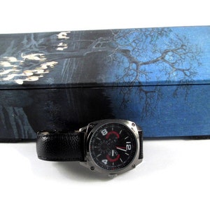 Watch Box Japanese Print by Hiroshige, Men's Watch Box, Watch Case ...