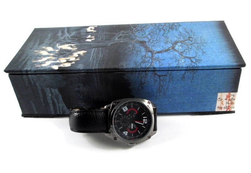 Watch Box Japanese Print by Hiroshige Men's Watch Box - Etsy