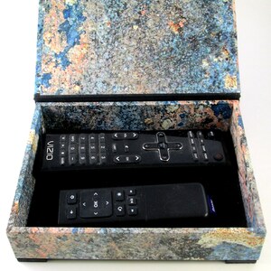 Decorative Box Covered in Colorful Stone Look, Box for Remote Control ...