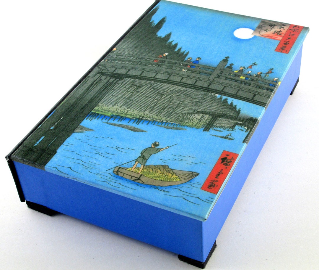 Decorative Box,hiroshige Box, Japanese Art, Tea Bag Box, Pen and Pencil ...