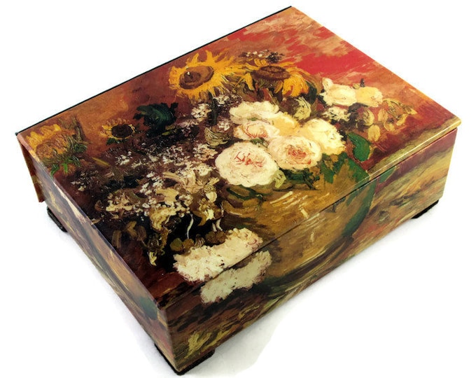 Beautiful Decoupage Wood Keepsake Box, Jewelry Box, Trinket Box With ...