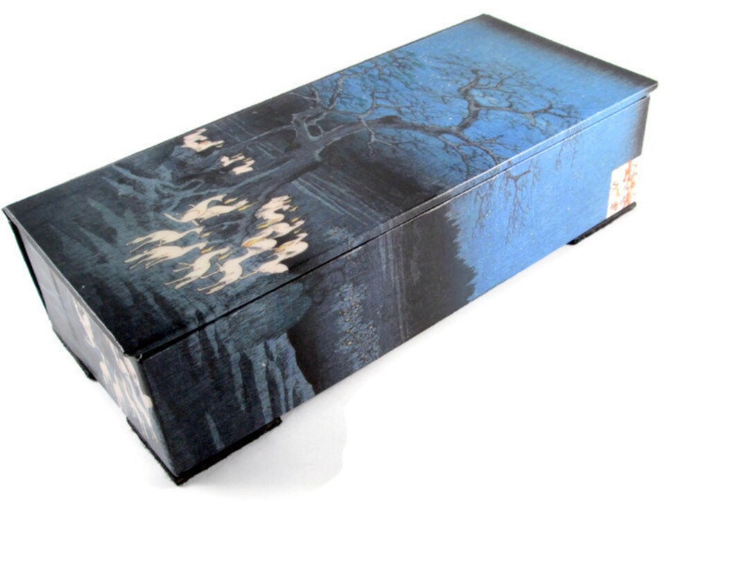Watch Box Japanese Print by Hiroshige, Men's Watch Box, Watch Case ...