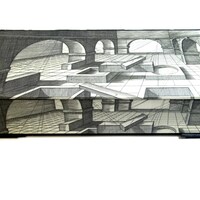 Decorative Box, 16th Century Dutch Perspective by De Vries, Desk ...