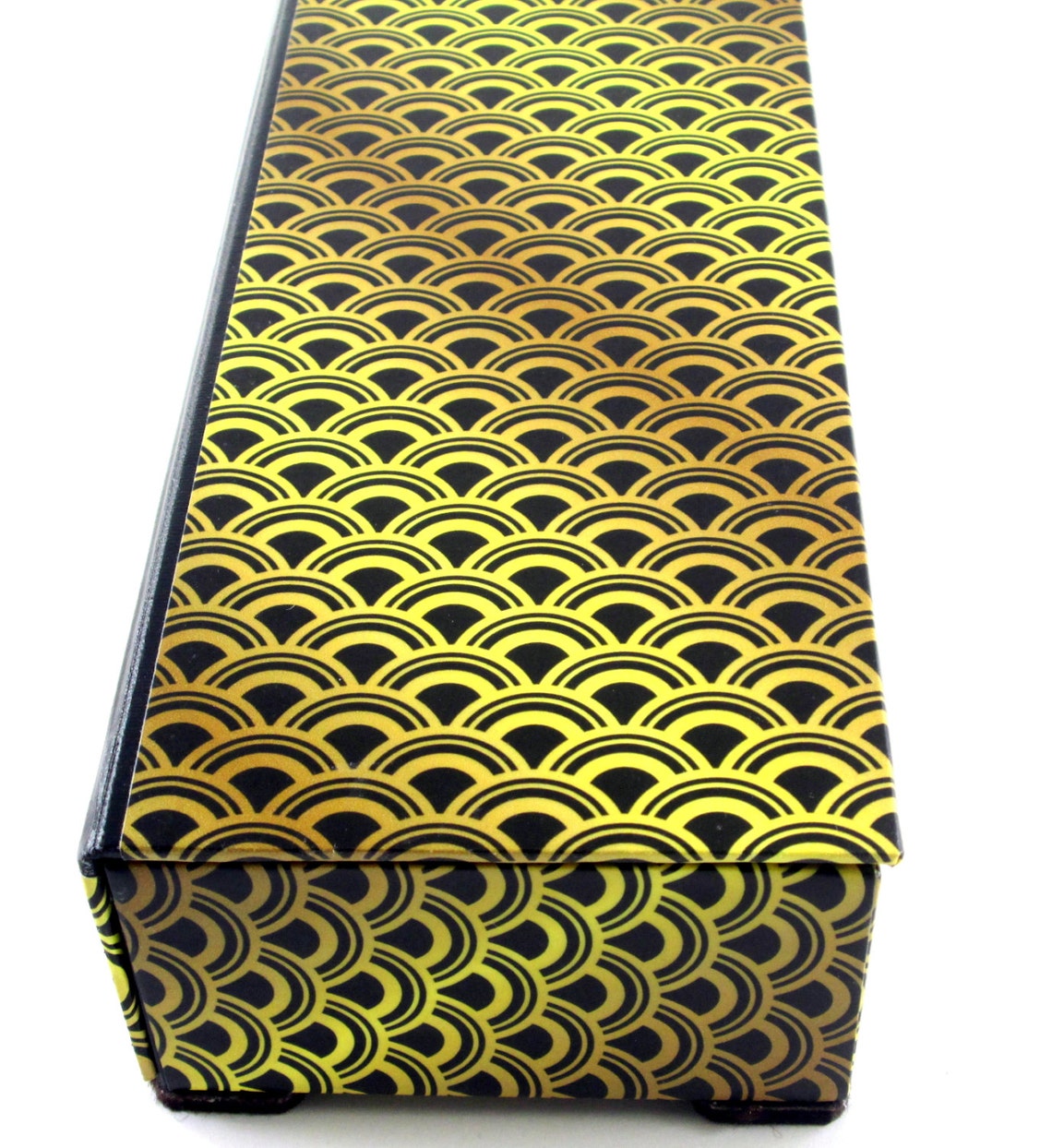 Decorative Tea Box in Black and Gold Art Deco Design Tea - Etsy