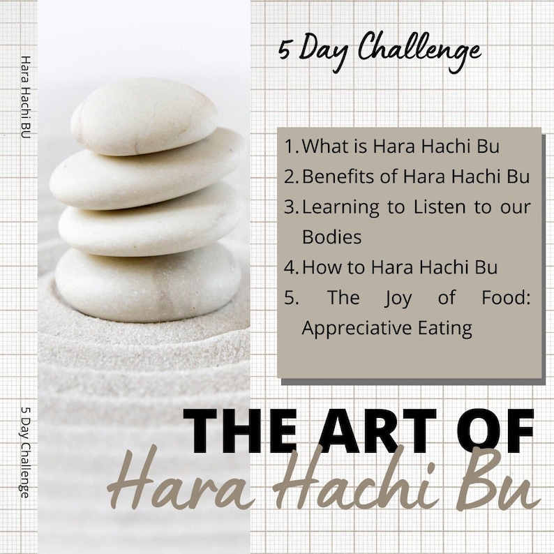 Coaching Tool: Hara Hachi Bu 5-day Challenge - Etsy