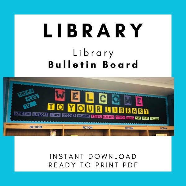 Welcome Back to Library - Etsy