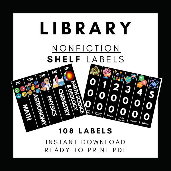 Fiction Nonfiction Poster - Etsy