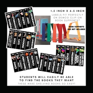 Nonfiction Dewey Shelf Labels - Etsy