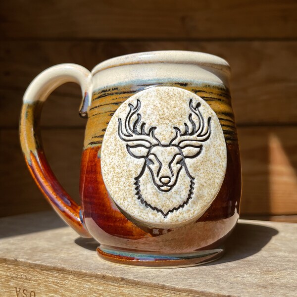 White Ceramic Deer - Etsy