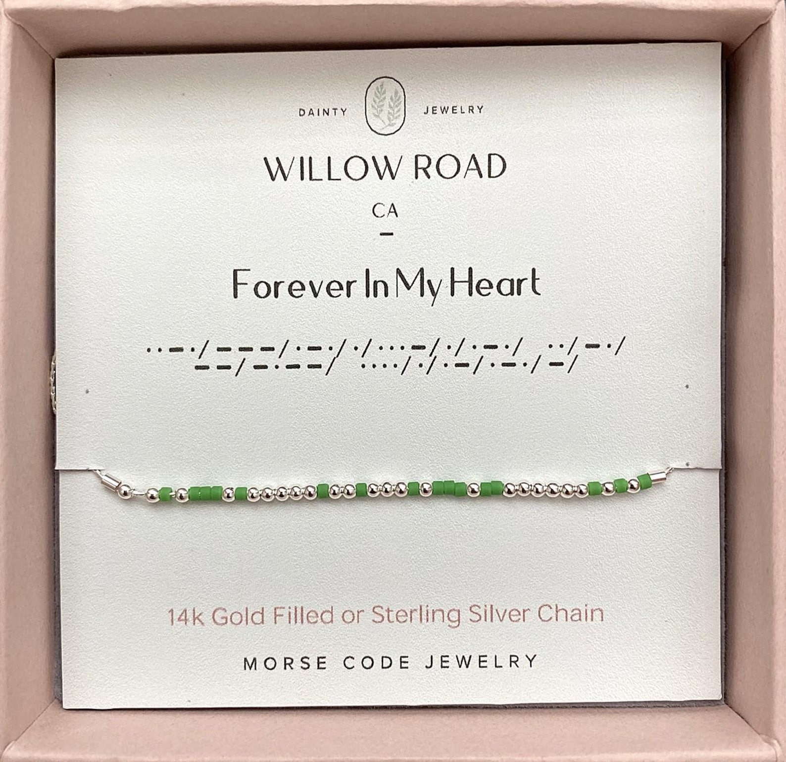 Forever in My Heart Morse Code Bracelet, Sympathy Memorial Jewelry Gift ...