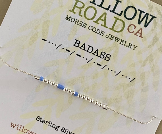 Etsy morse code bracelet store