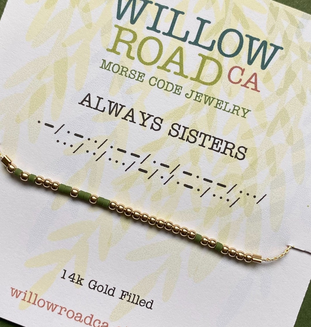 Sister Bracelet, Custom Morse Code Bracelet Soul Sister Gift, Going ...