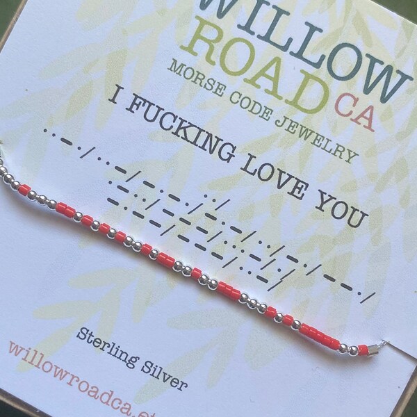 Morse Code I Love You Bracelets - Etsy