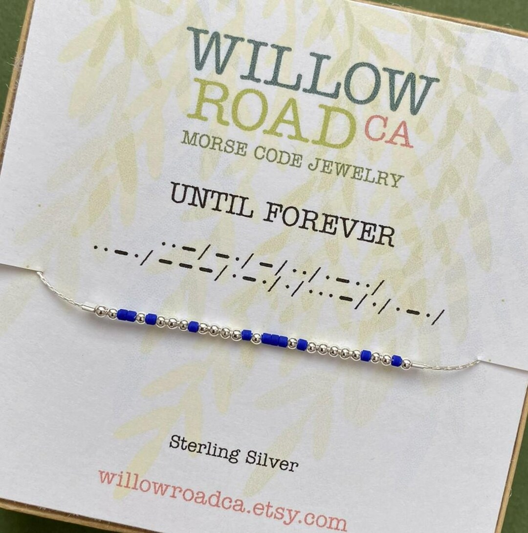 Until Forever Morse Code Bracelet – Sympathy Gift in 14k Gold Filled or ...