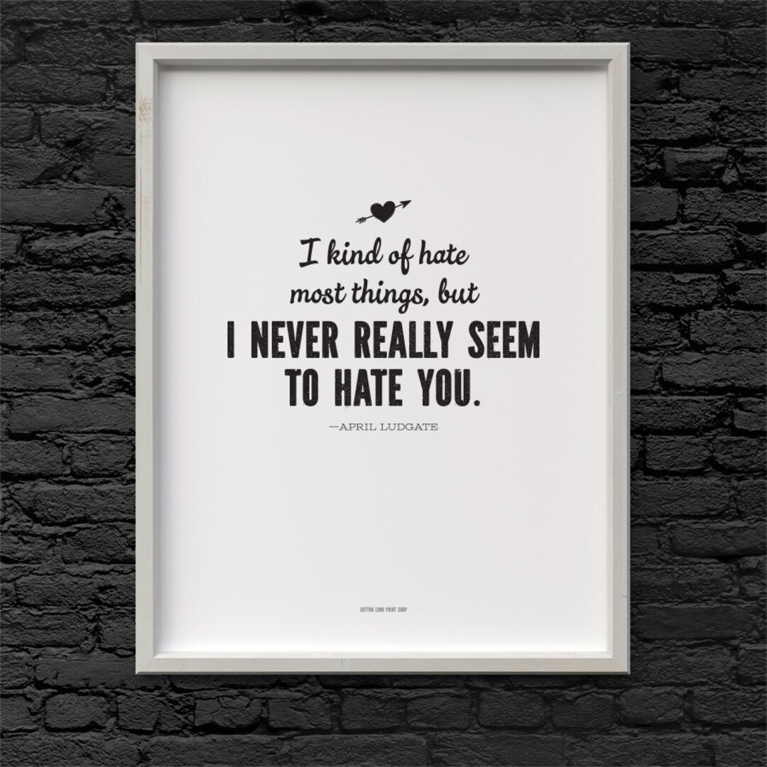 April Ludgate Quote Print, Parks and Rec Wall Art (PDF & JPG) - Etsy