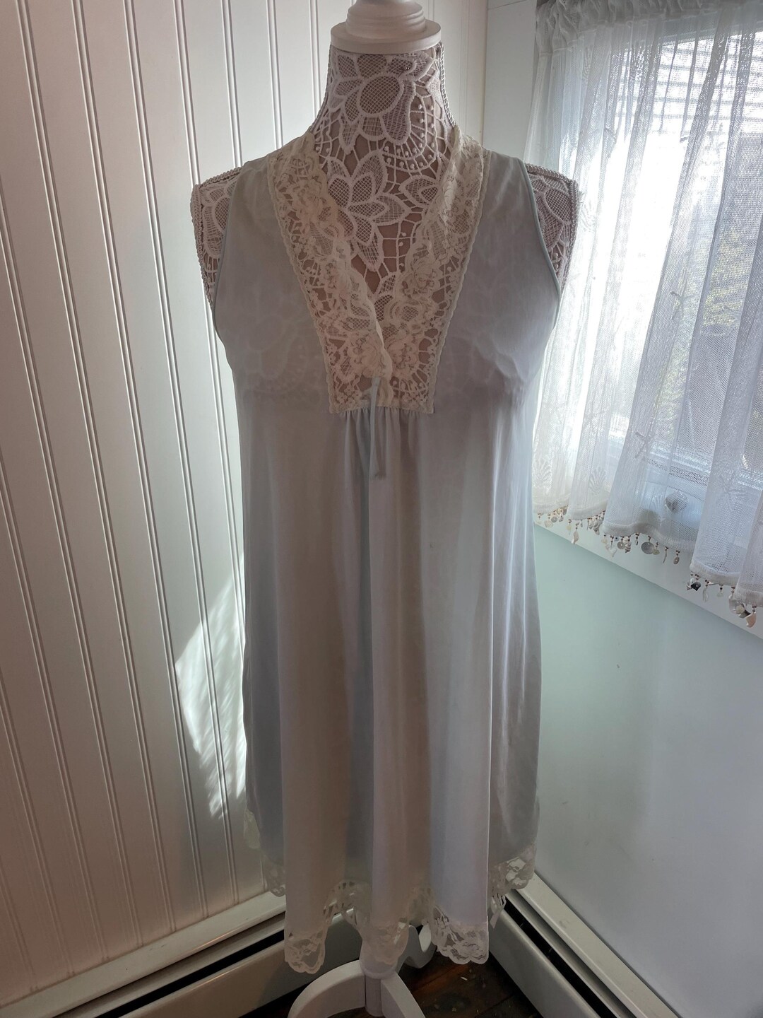 Kayser Negligee Nightgown Vintage Sleep Lounge Romantic Retro Pastel ...