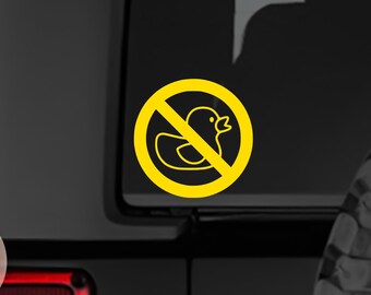No Duck Decal - Etsy
