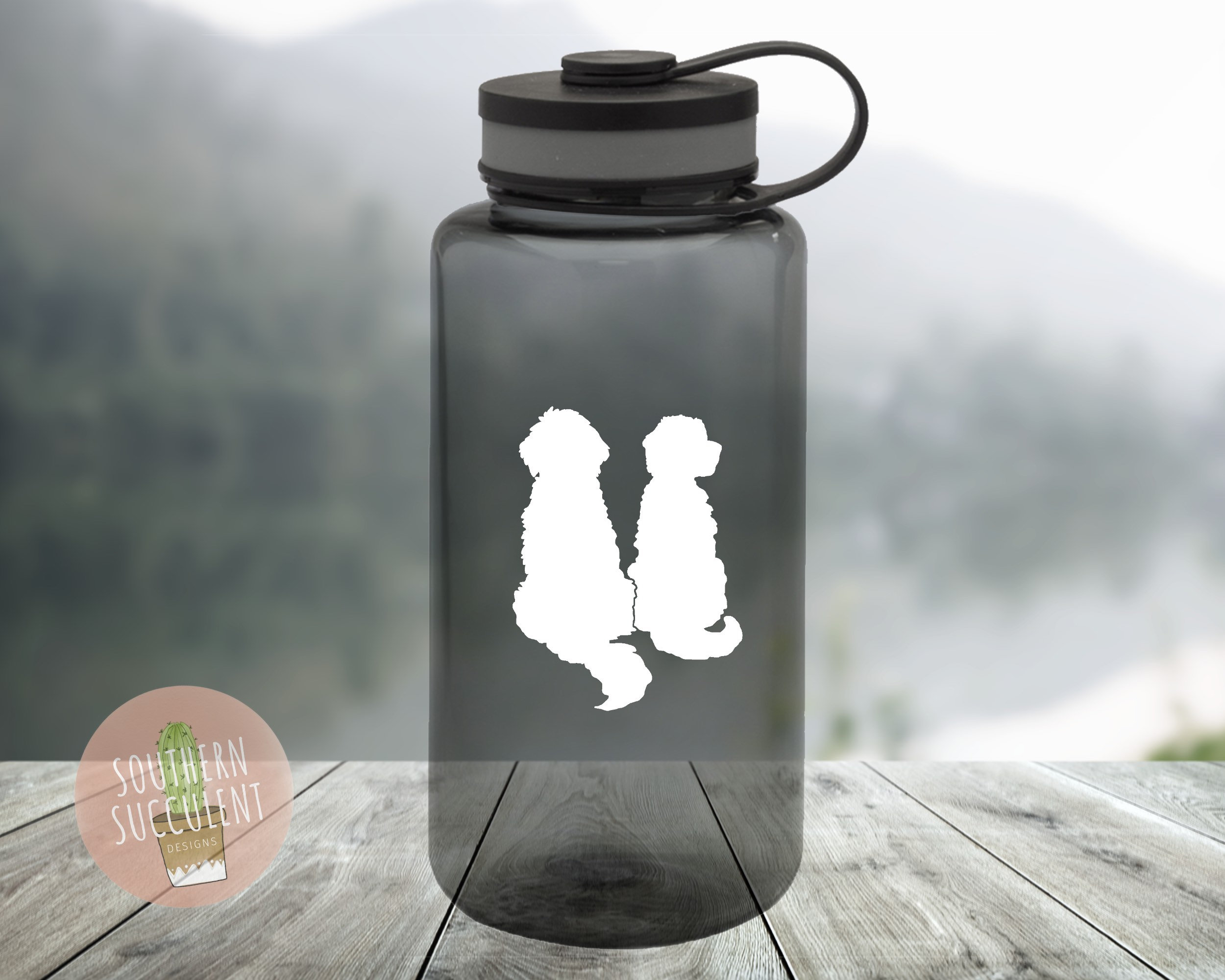 Golden Doodle Decal Two LabraDoodles Sticker Doodle | Etsy