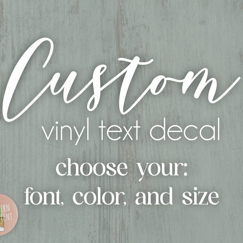 Custom Vinyl Decal - Etsy