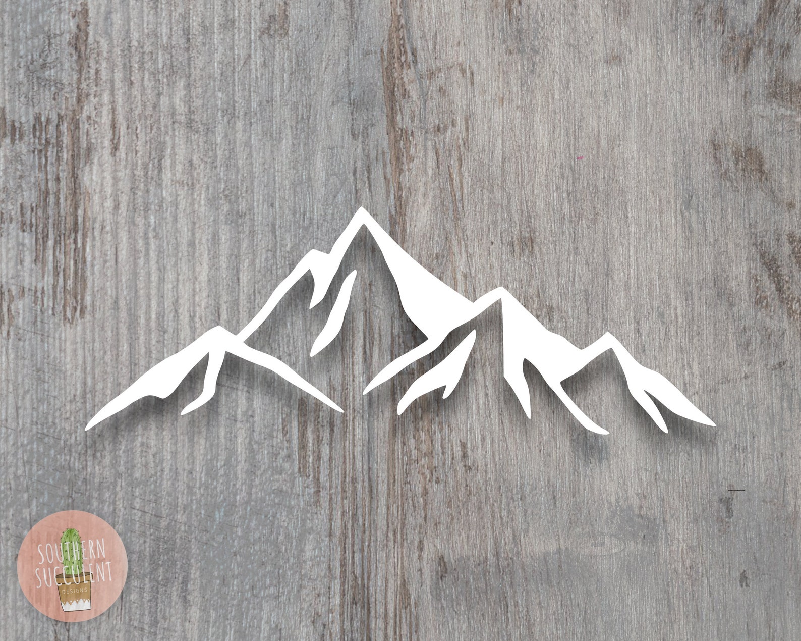 Mountain Range Decal Mountain Decal Mountains Climbing Hiking Explore ...