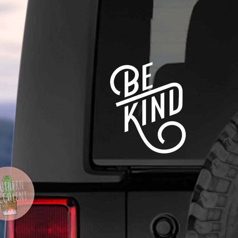 Kindness Vinyl Decal - Etsy