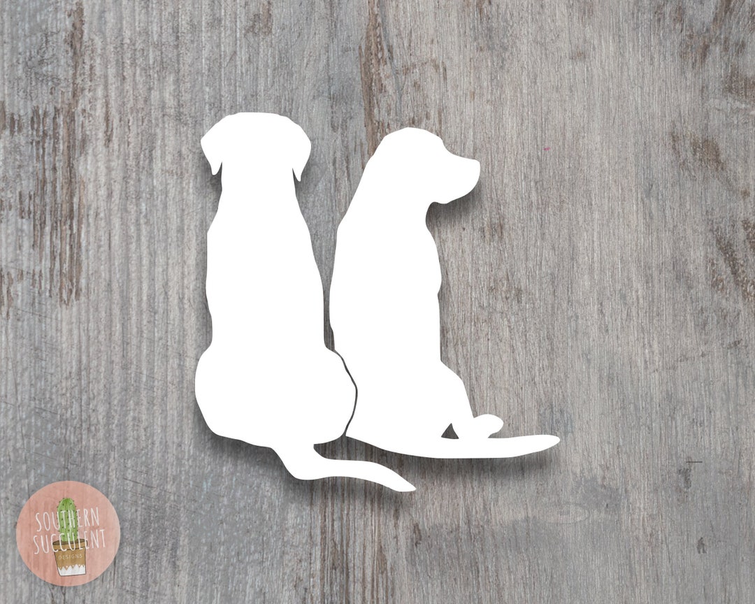 Labrador Retrievers Decal Two Labrador Retriever Sticker Retriever ...