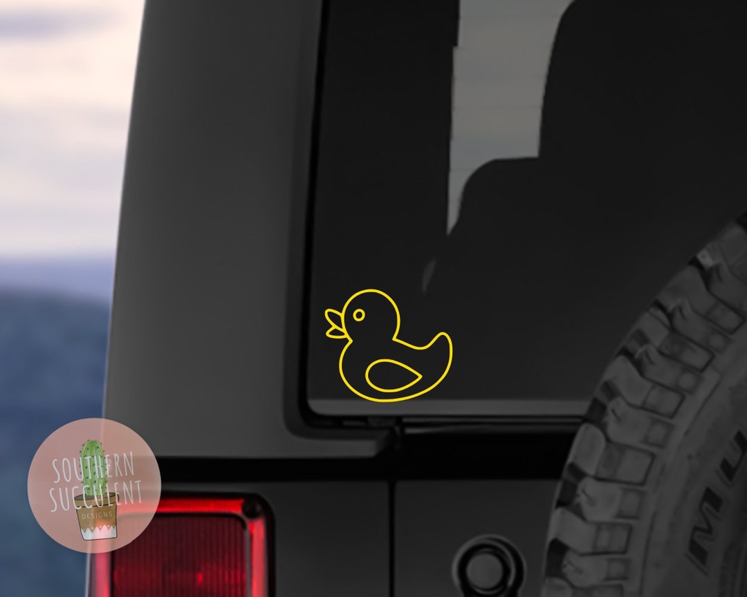 Duckie Decal Rubber Duck Rubber Duckie Car Duck Funny Car Decal Car ...