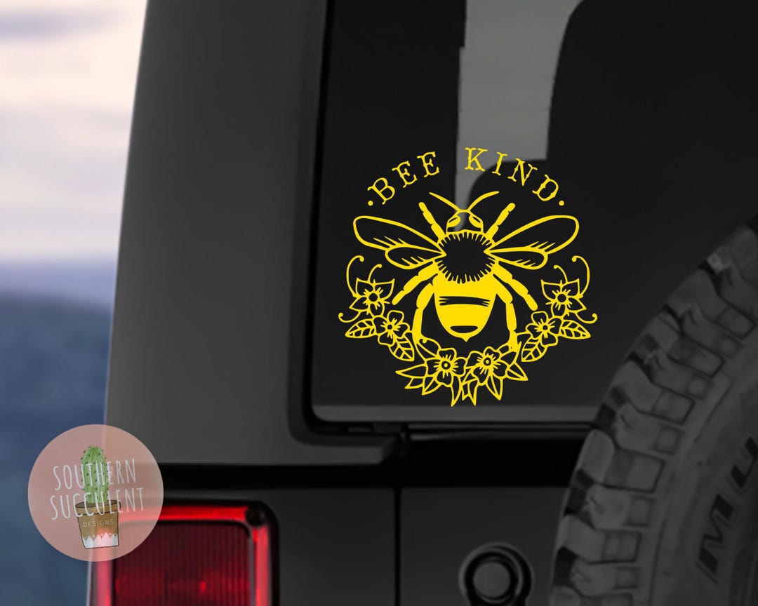 Bee Kind Decal - Kindness Decal - Be Kind Sticker - Laptop Sticker ...