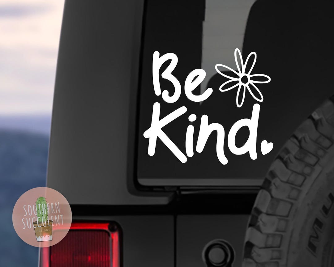 Be Kind Decal - Kindness Decal - Be Kind Sticker - Laptop Sticker ...