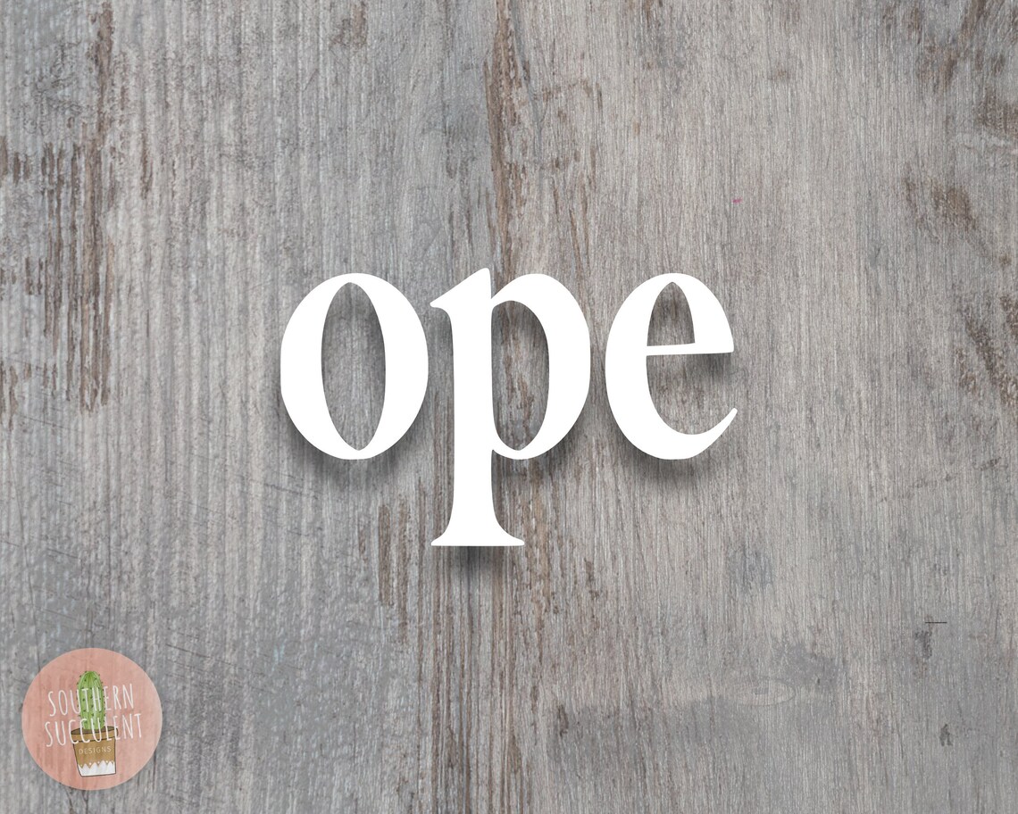 Ope Decal Ope Didn't See You There Decal Midwest | Etsy