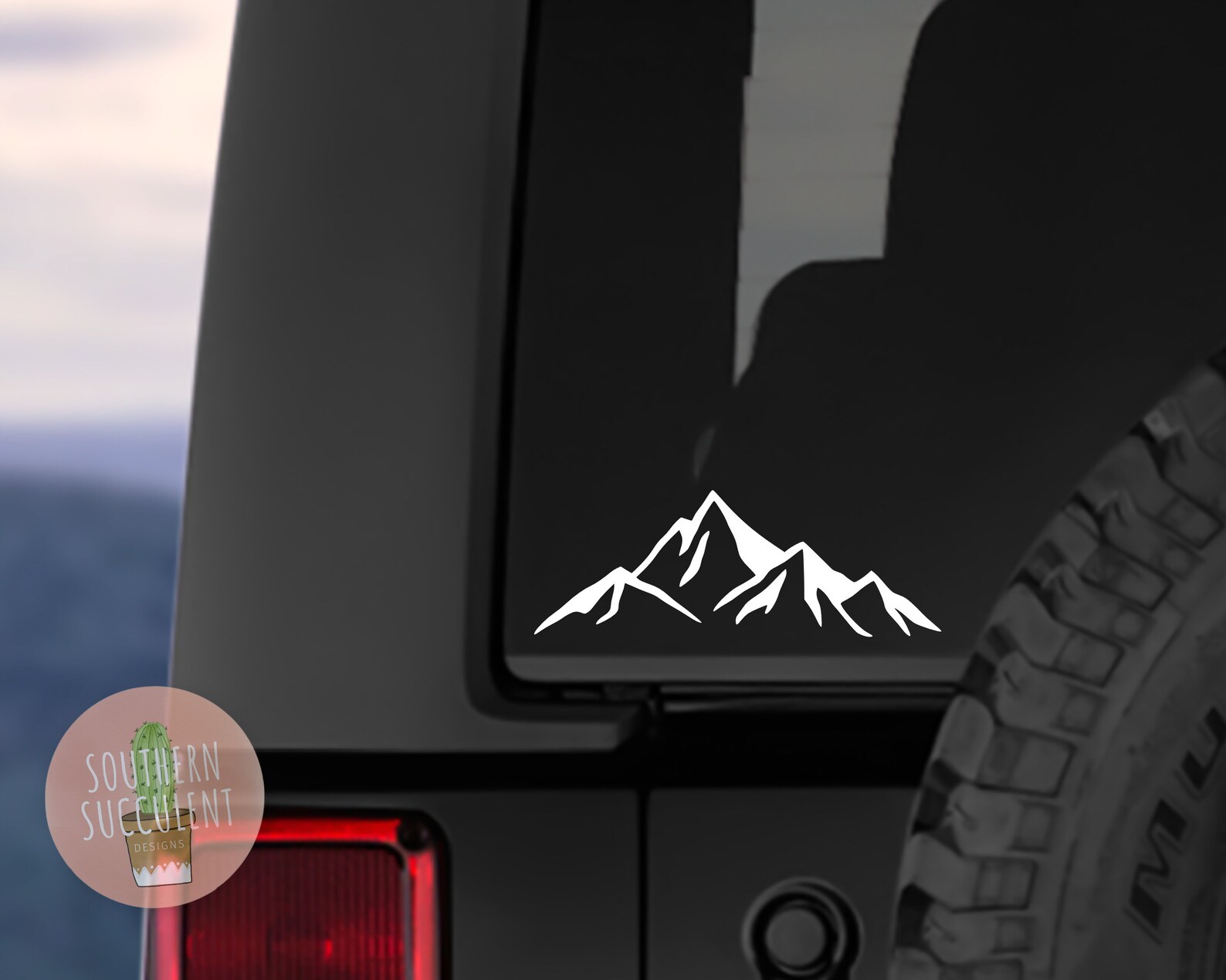 Mountain Range Decal Mountain Decal Mountains Climbing Hiking Explore ...
