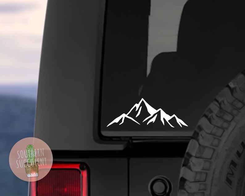 Mountain Range Decal Mountain Decal Mountains Climbing - Etsy