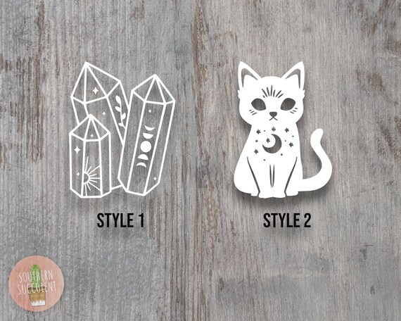 Celestial Sun and Moon Decals Flower Decal Sun Decal - Etsy