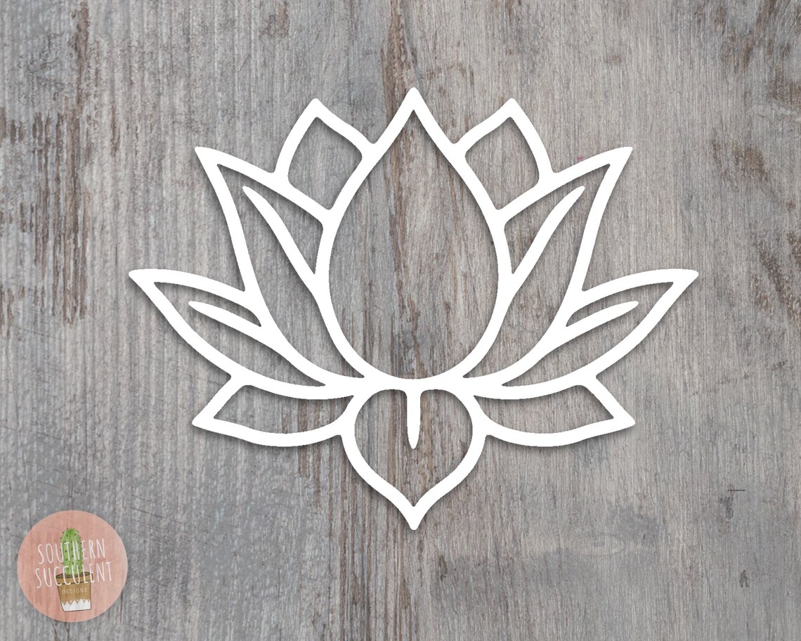 Lotus Flower Decal Lotus Sticker Lotus Flower Car Decal - Etsy