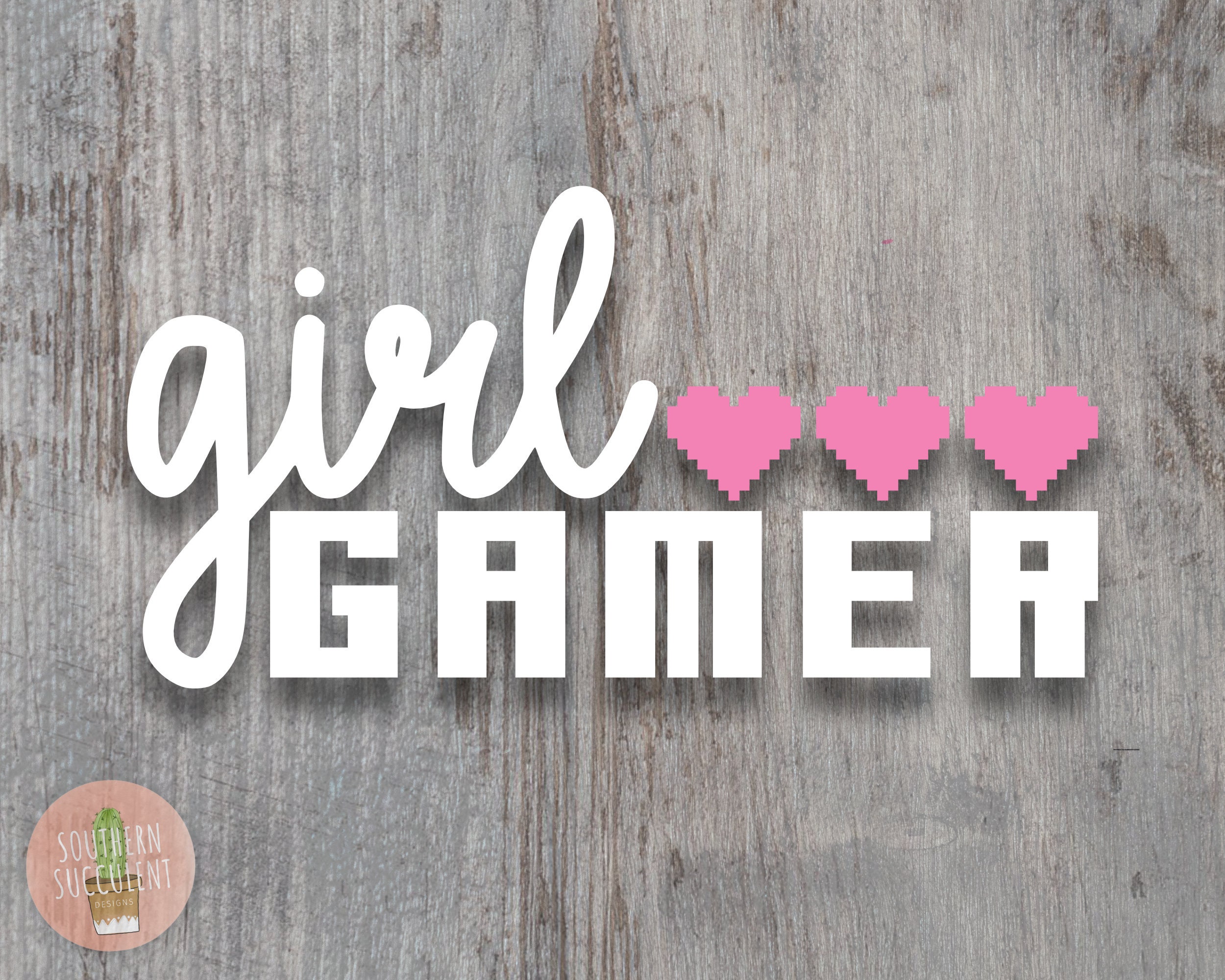 Girl Gamer Decal Gamer Girl Sticker Nerdy Girl Geeky | Etsy