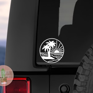 Mountain Sunset Decal Beach Sunset Decal Desert Sunset Sticker Nature ...