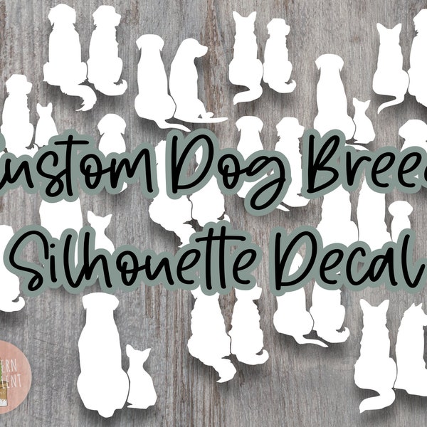Dog Breed Decal - Etsy