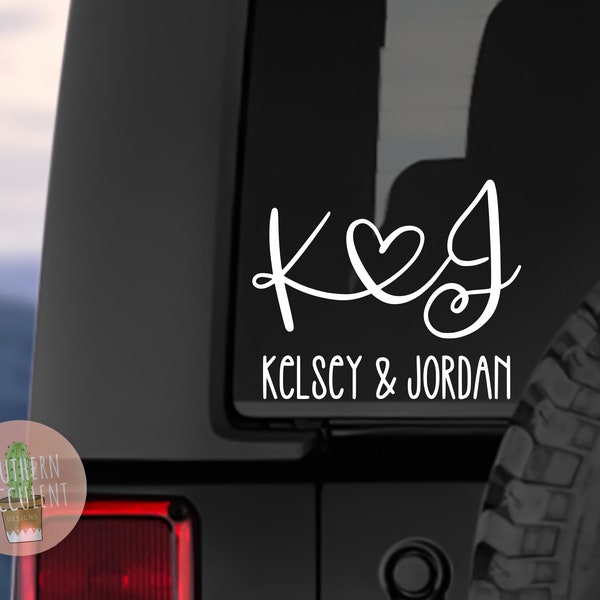 Couple Car Decals - Etsy