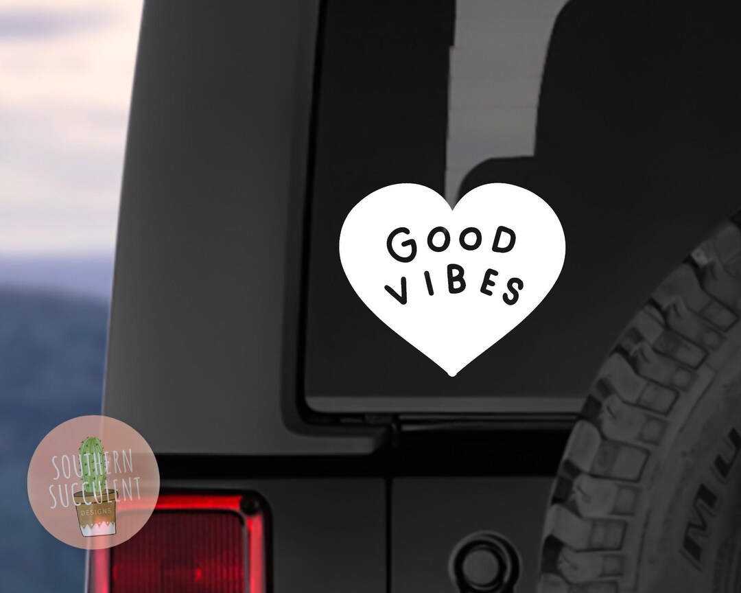 Good Vibes Decal - Good Vibes Only Sticker - Good Vibes Sticker - Cute ...