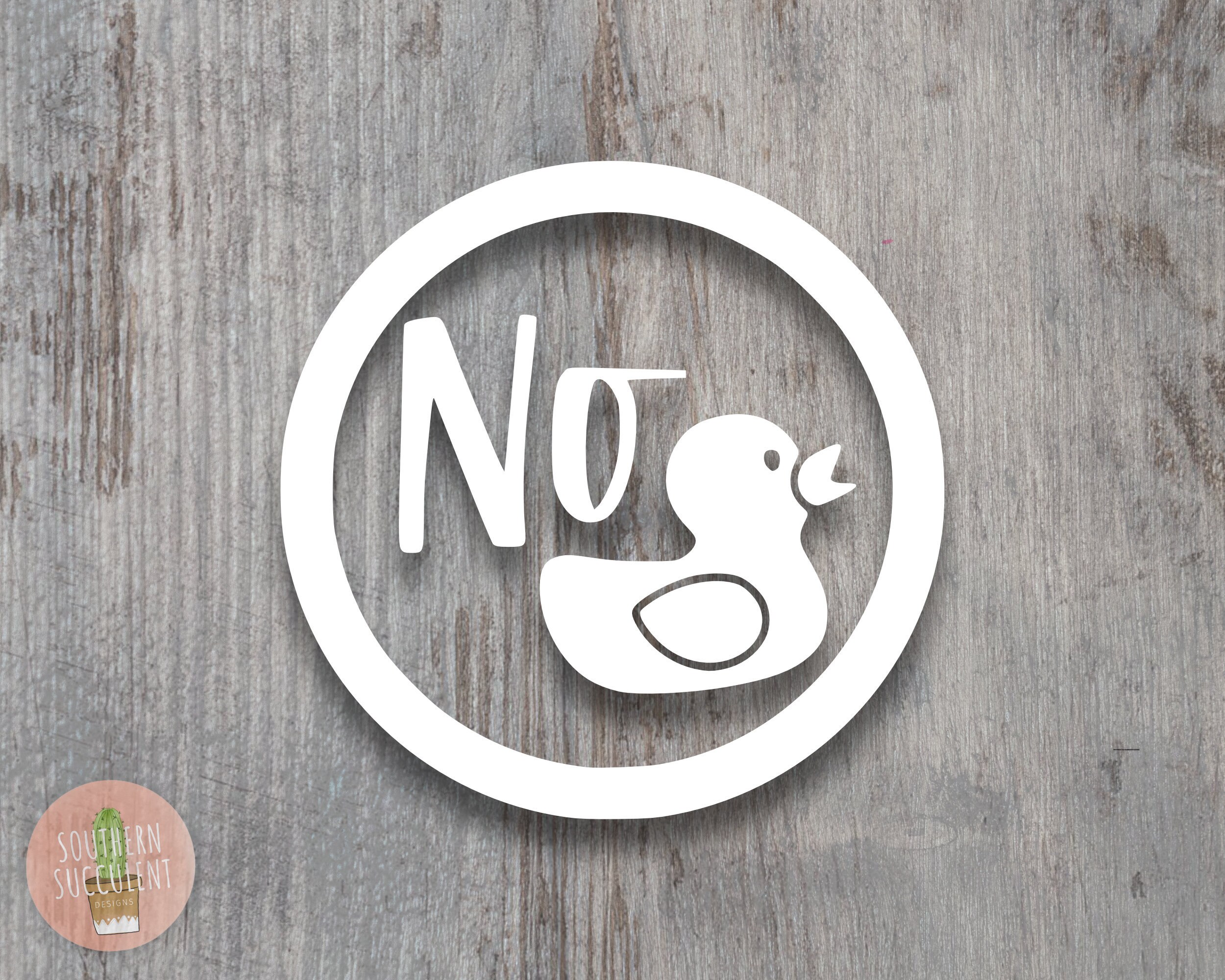 No Ducks Decal Rubber Duck Rubber Duckie Car Duck - Etsy
